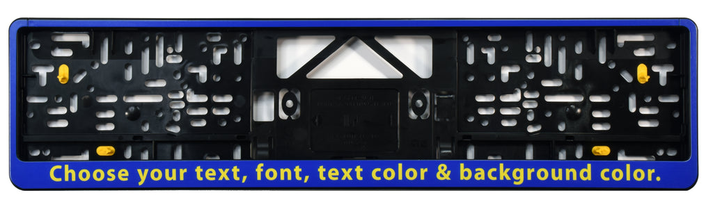 Custom European License Plate Frame - Standard – ZPlates.com