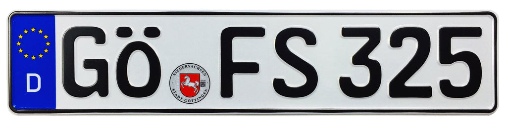 Göttingen German License Plate (GÖ) – ZPlates.com