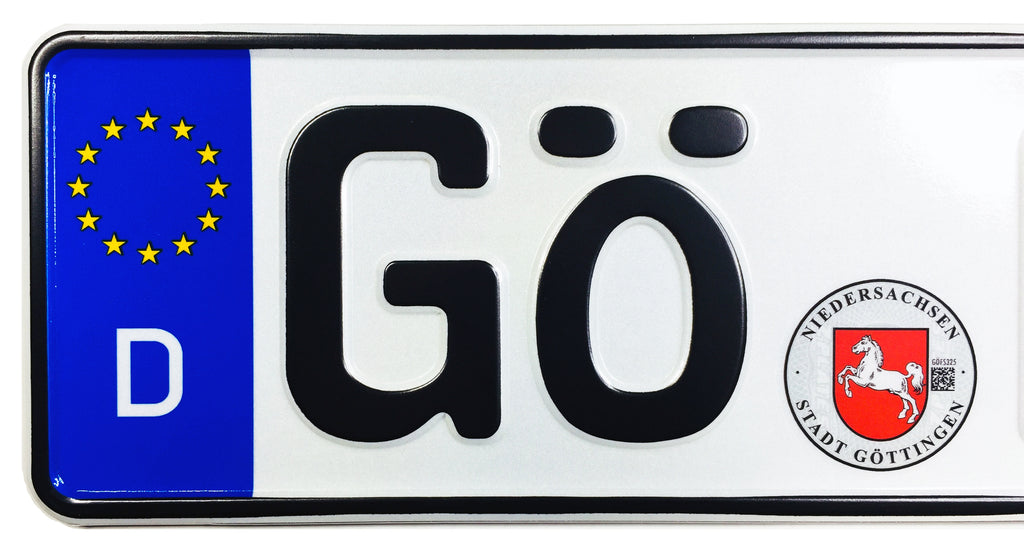 Göttingen German License Plate (GÖ) – ZPlates.com