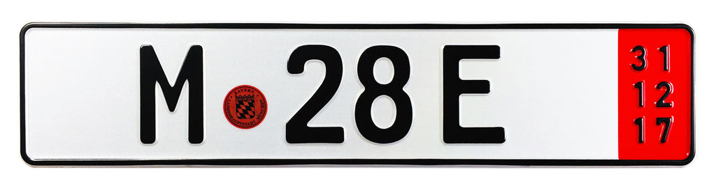 Munich Export German License Plate compatible with BMW – ZPlates.com