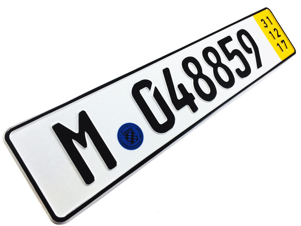Munich Temporary German License Plate compatible with BMW – ZPlates.com