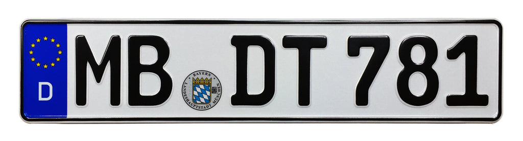 European German License Plate – ZPlates.com